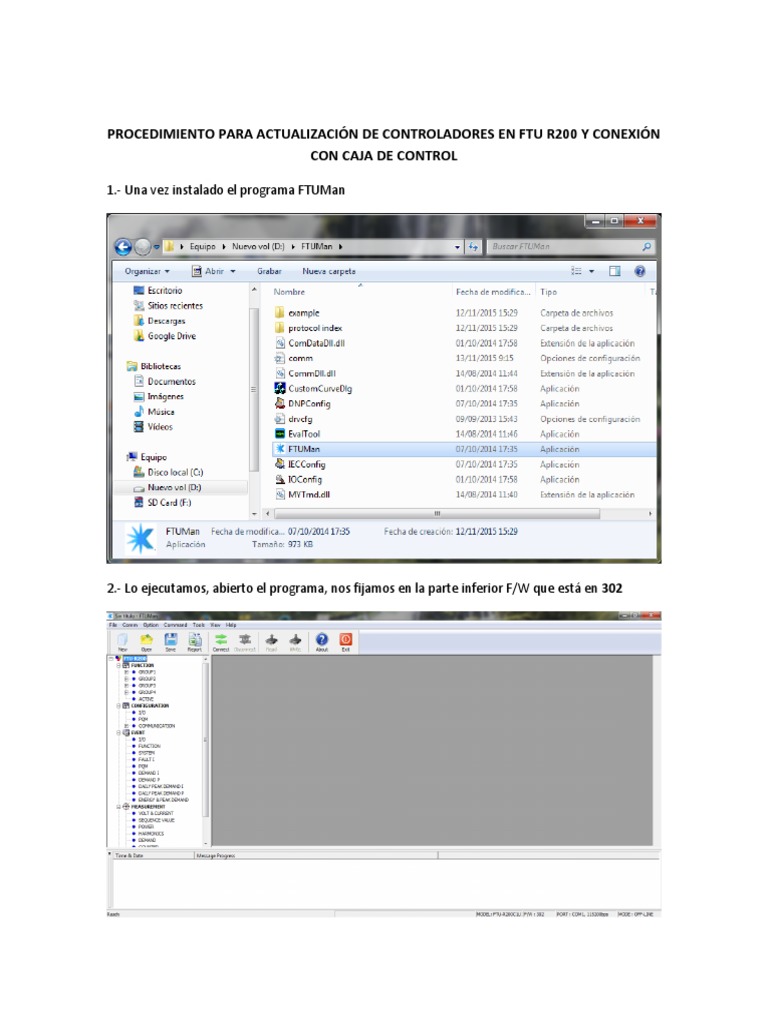 Actualización de Controladores FTU R200 | PDF | Informática