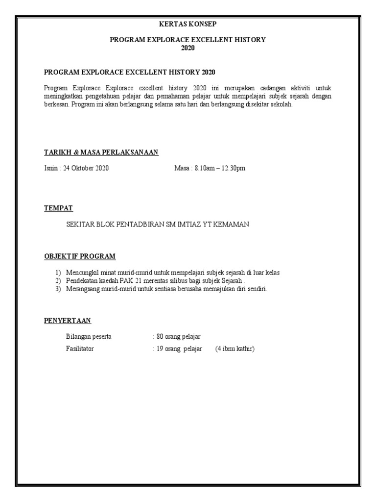 KERTAS Kerja Explorace | PDF