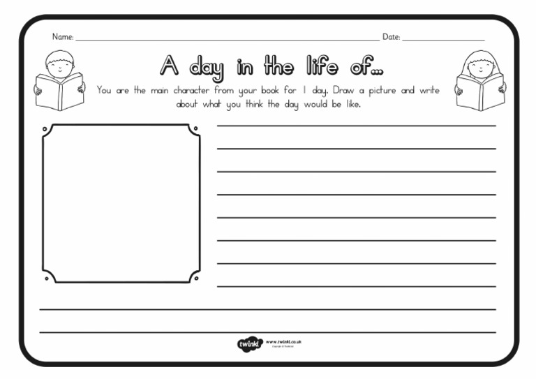 A Day in The Life Comprehension Activity Sheet | PDF