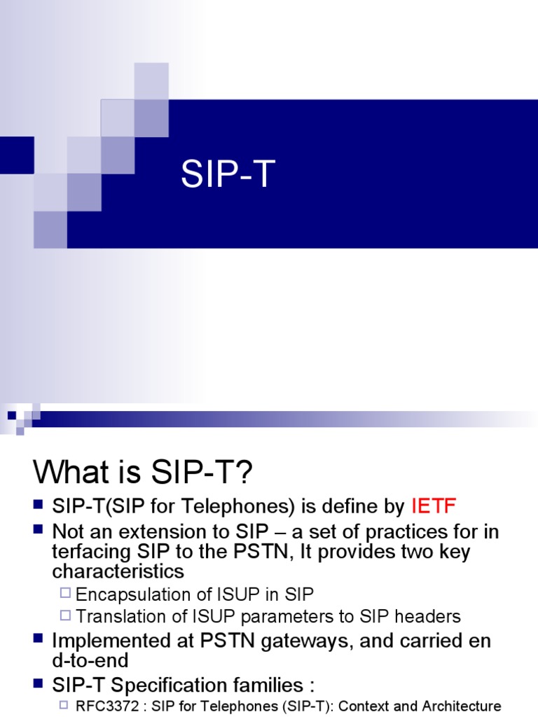 Intro To SIP I - SIP T | PDF | Session Initiation Protocol | Internet Standards