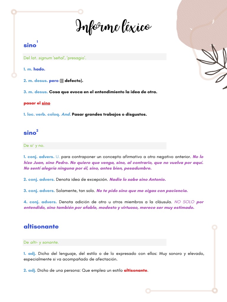 Informe Léxico PDF | PDF