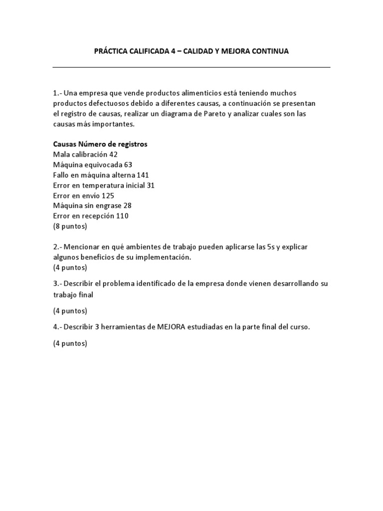 Práctica Calificada 4 PDF | PDF
