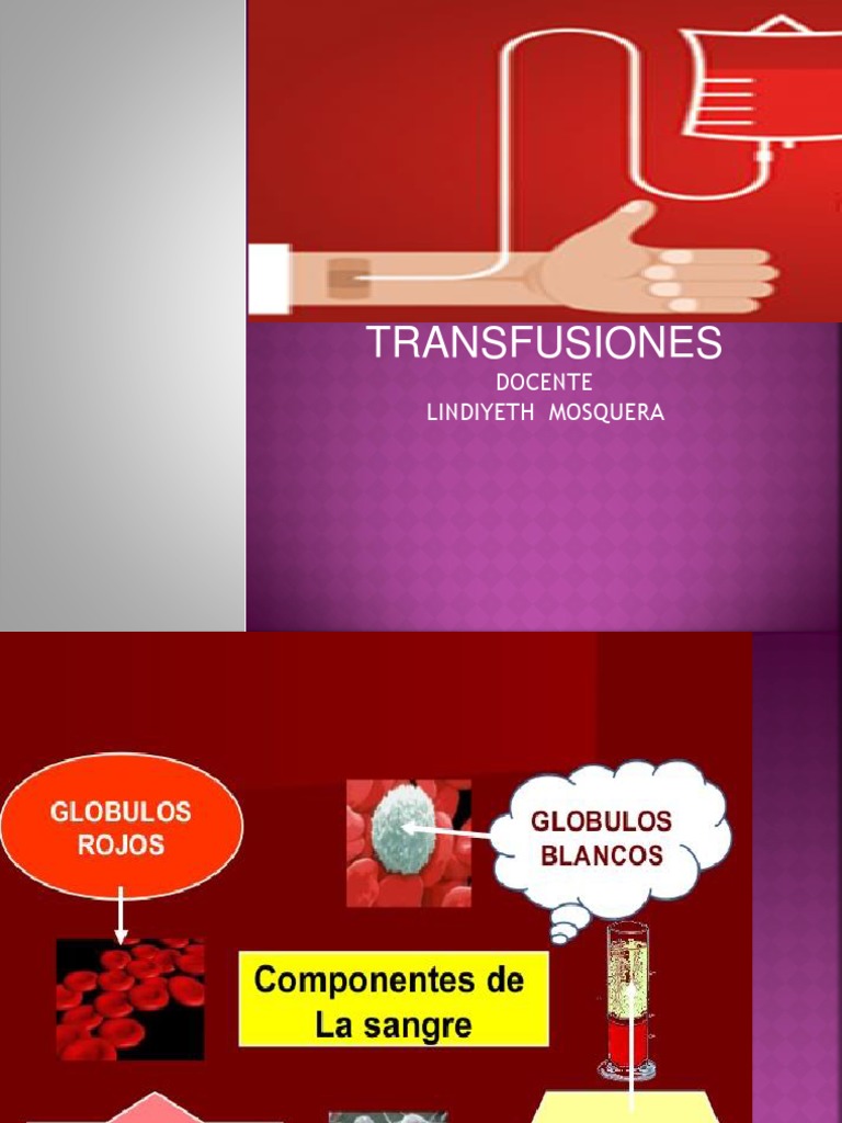 Transfusiones: Guía y Reacciones | PDF | Transfusión de sangre | Sangre