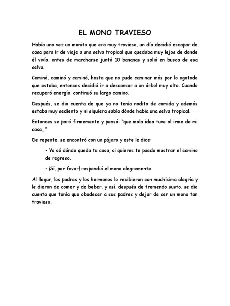 El Mono Travieso | PDF
