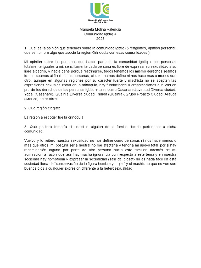 Comunidad Lgbtiq + | PDF Comunidad Lgbtiq + | PDF