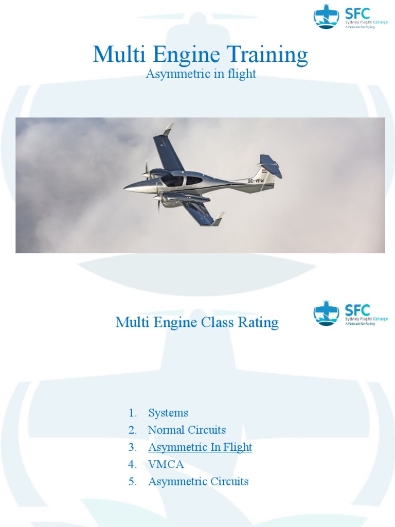 Asymmetric in Flight DA42 | PDF | Flight Control Surfaces | Aerospace ...