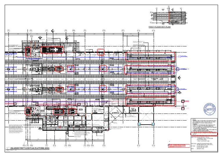 Enlarged First Floor Plan (Platform) (02/02) | PDF | Stairs ...