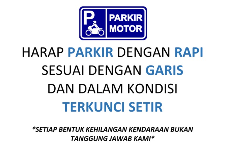 Parkir Motor Rapi | PDF