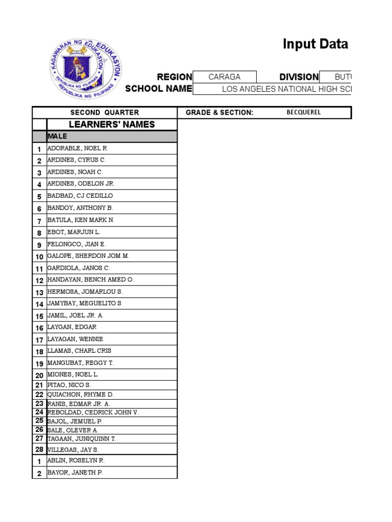E Class Q2 Becquerel Mapeh1 | PDF