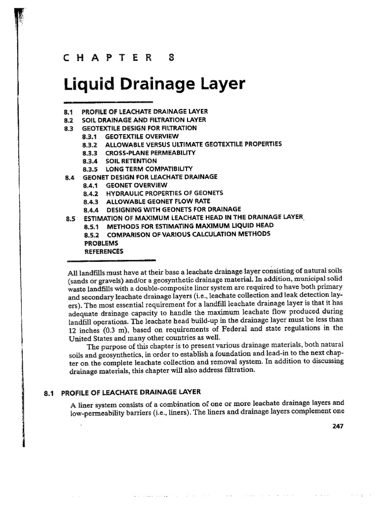 200-CV-M-054-08 - Liquid Drainage Layer | PDF