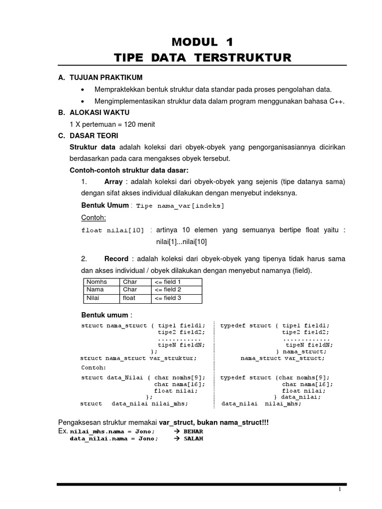 Modul Struktur Data | PDF Modul Struktur Data | PDF