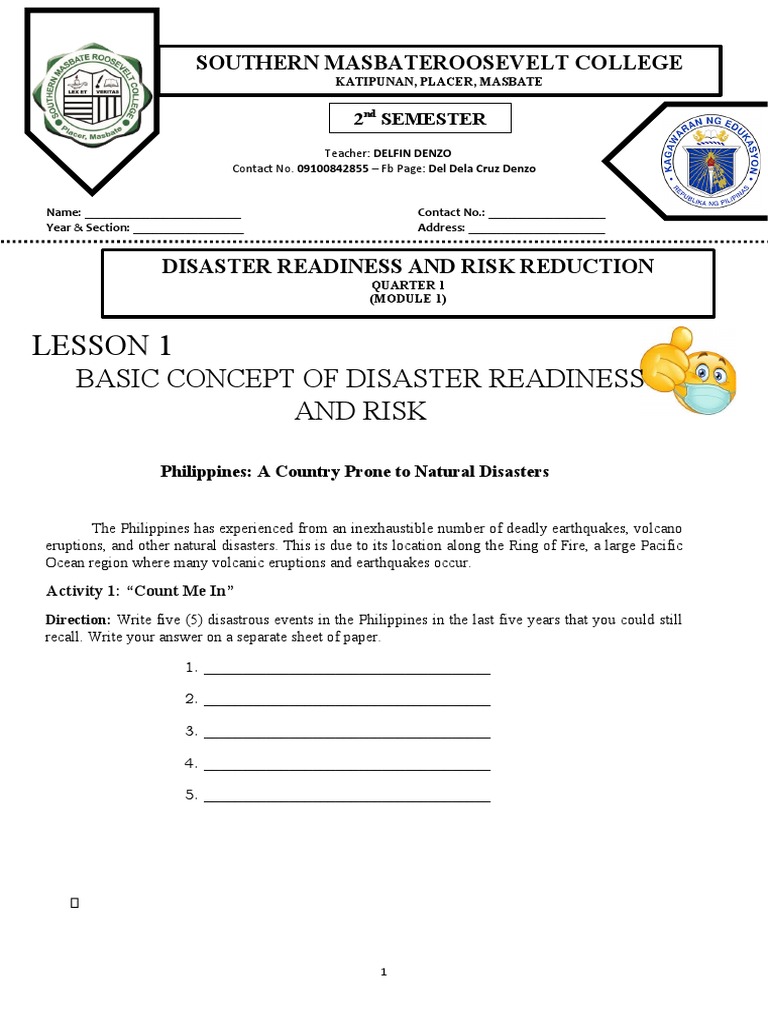DRRR Week 2 | PDF | Natural Disasters | Hazards