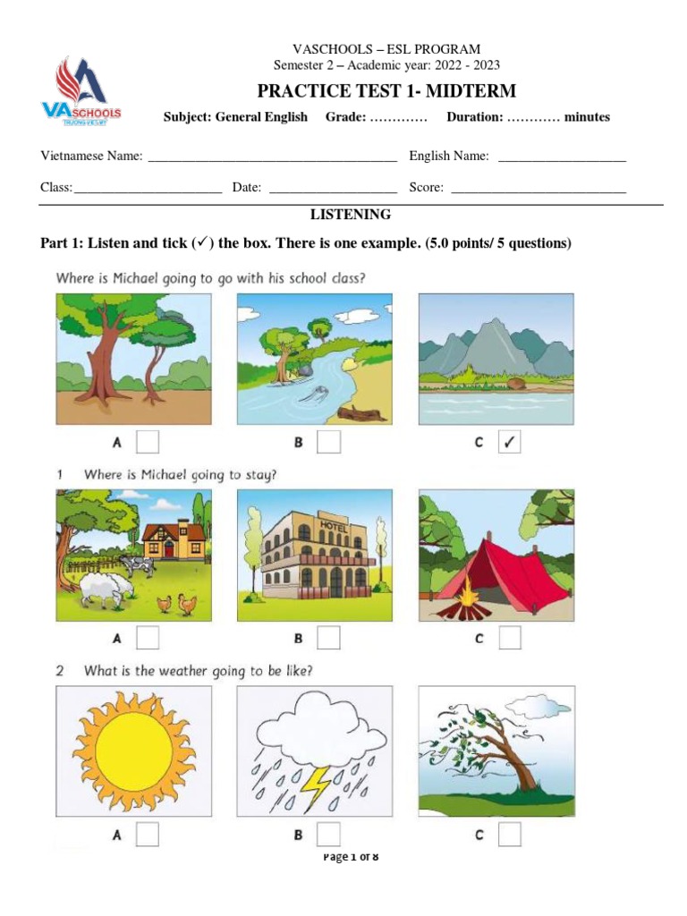Midterm 2 Practice Test 1 | PDF