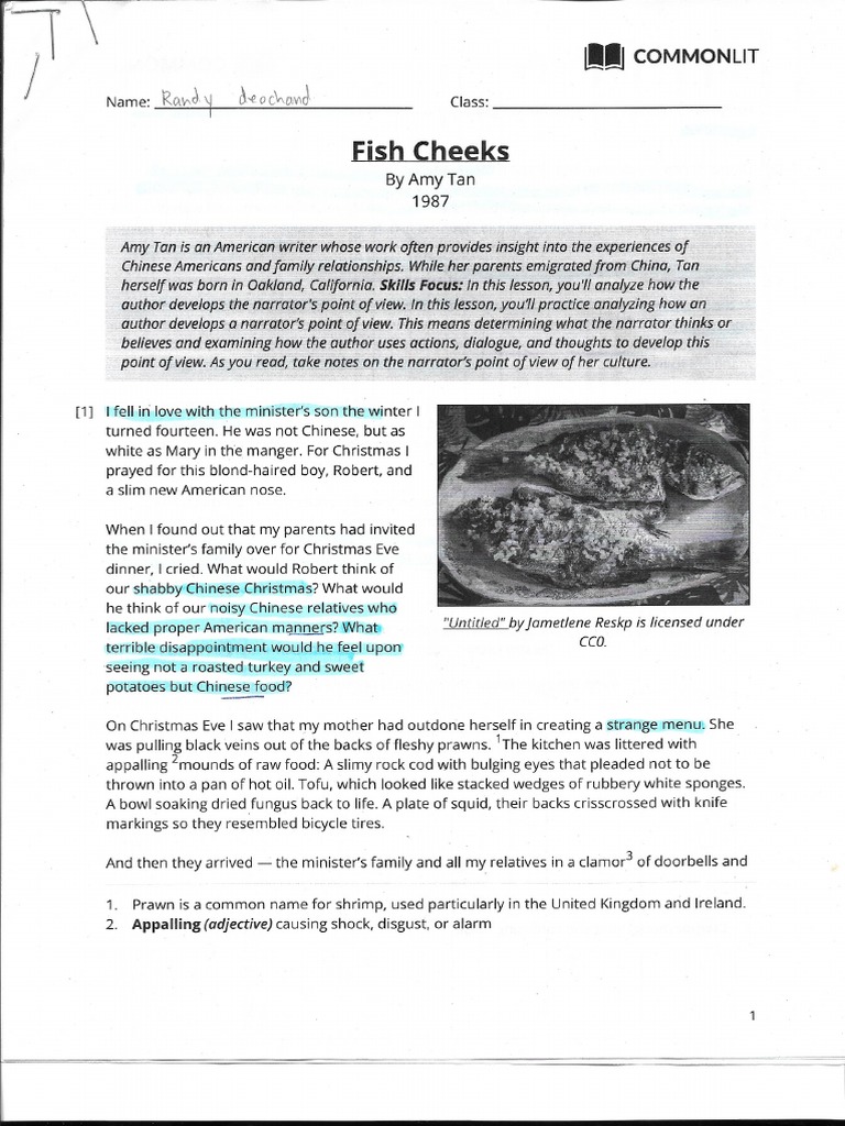 Fish Cheeks | PDF