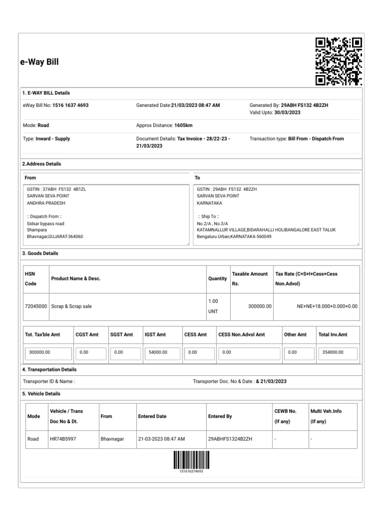 Bhavnagar E-Way Bill | PDF | Public Law | Government
