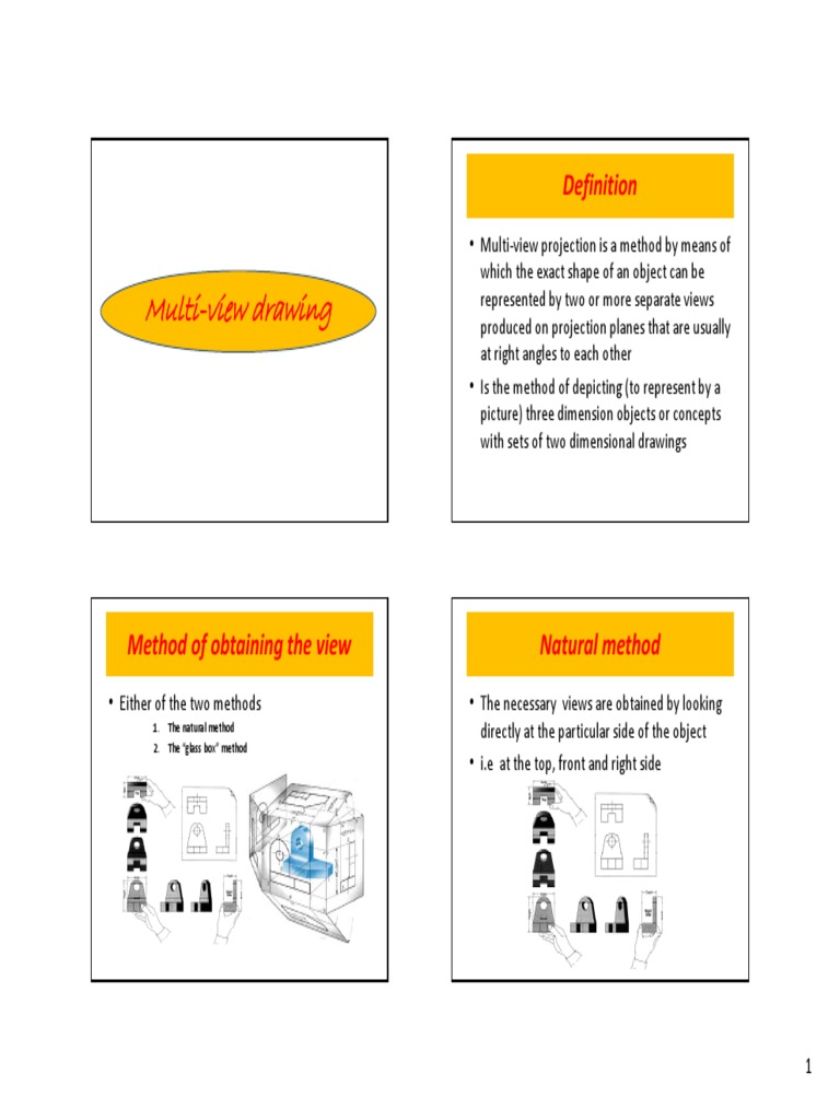 Chapter 3 Multi View Drawing1 | PDF