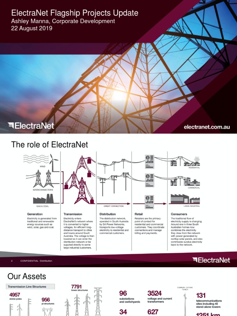 ElectraNet Flagship Projects Overview | PDF | Electric Power ...