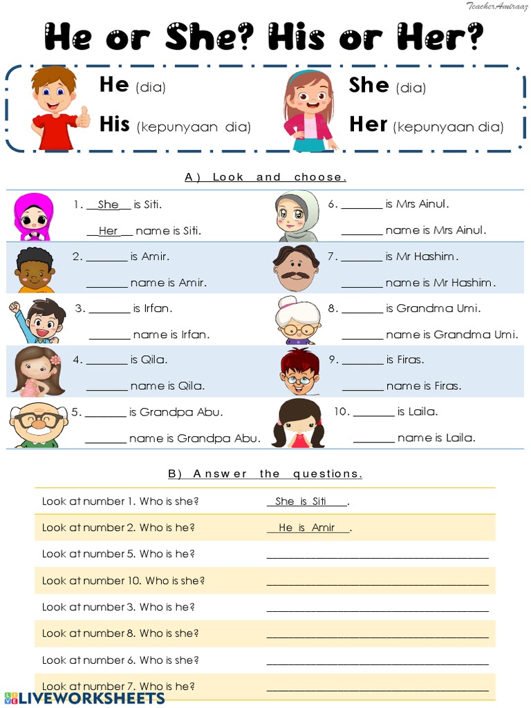 He, She, Her His | PDF
