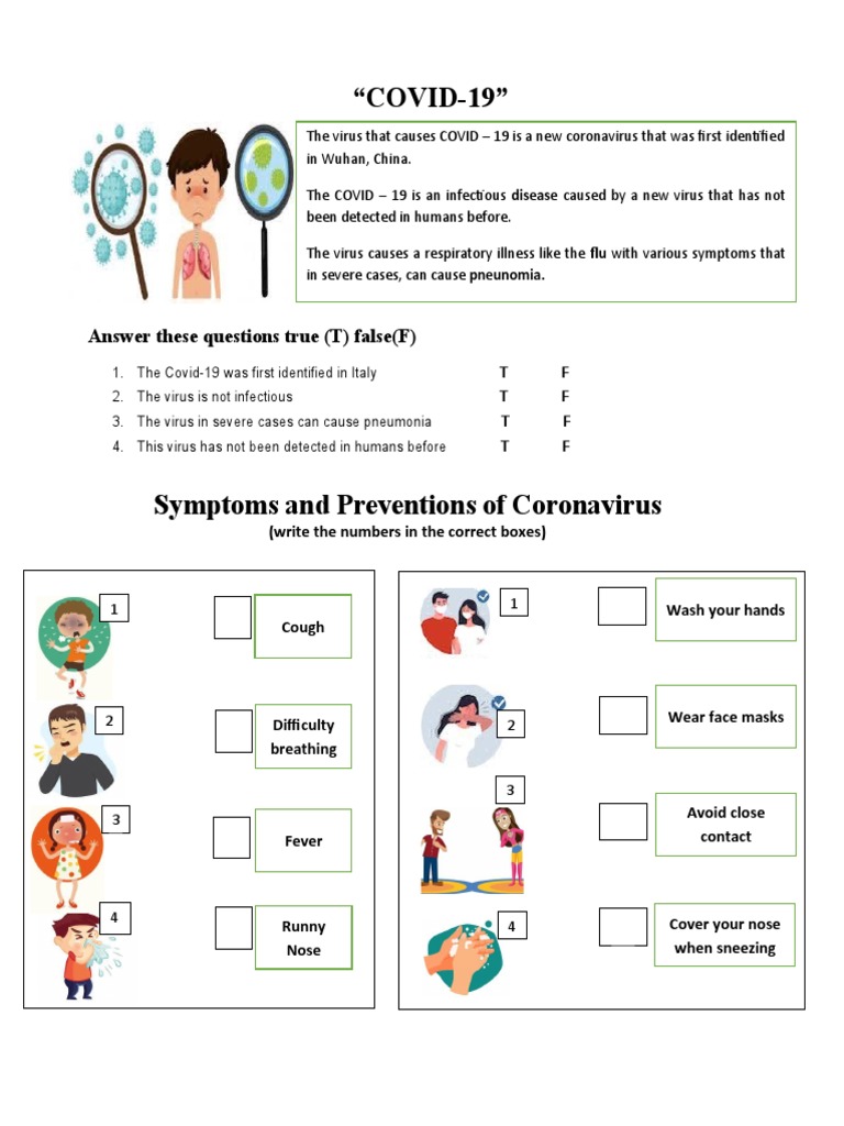 Covid19 Reading Comprehension Exercises | PDF | Respiratory Diseases ...