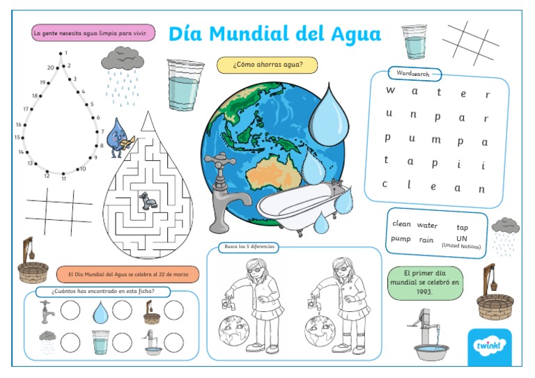 Es SC 1678796144 Ficha de Actividad Dia Mundial Del Agua - Ver - 1 PDF | PDF