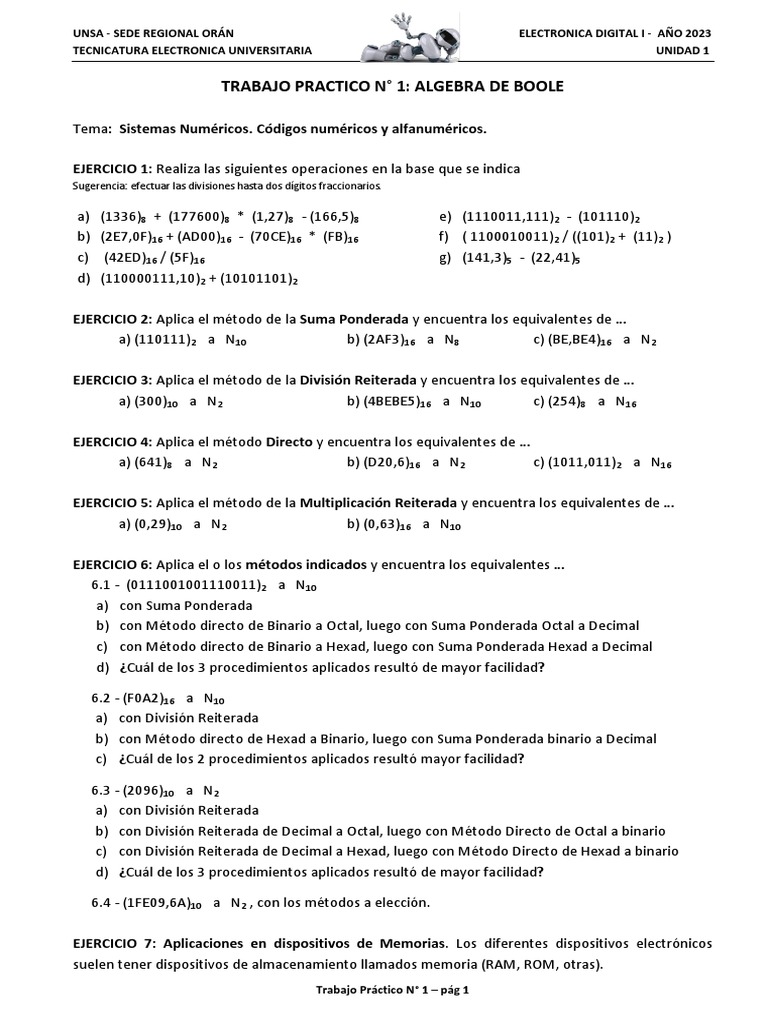 Tp1-Edi - 2023 | PDF | Decimal codificado en binario | Poco