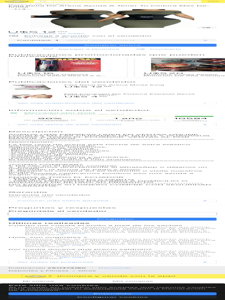 Faja Reloj de Arena Ayuda A Tener Tu Cintura Mas Definida MercadoLibre PDF | PDF | Cookie HTTP