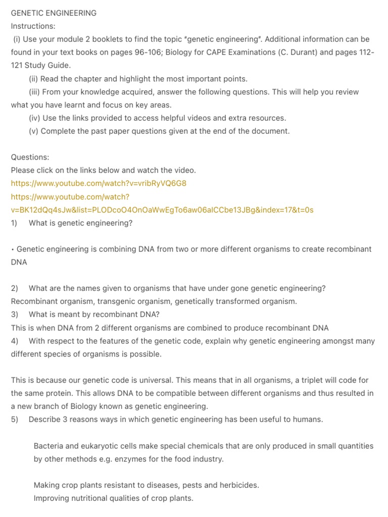 A Comprehensive Guide to Genetic Engineering: Processes, Techniques ...