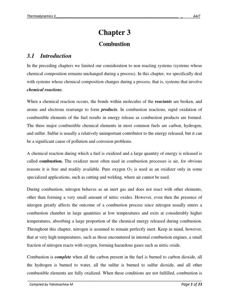 Combustion | PDF | Combustion | Enthalpy