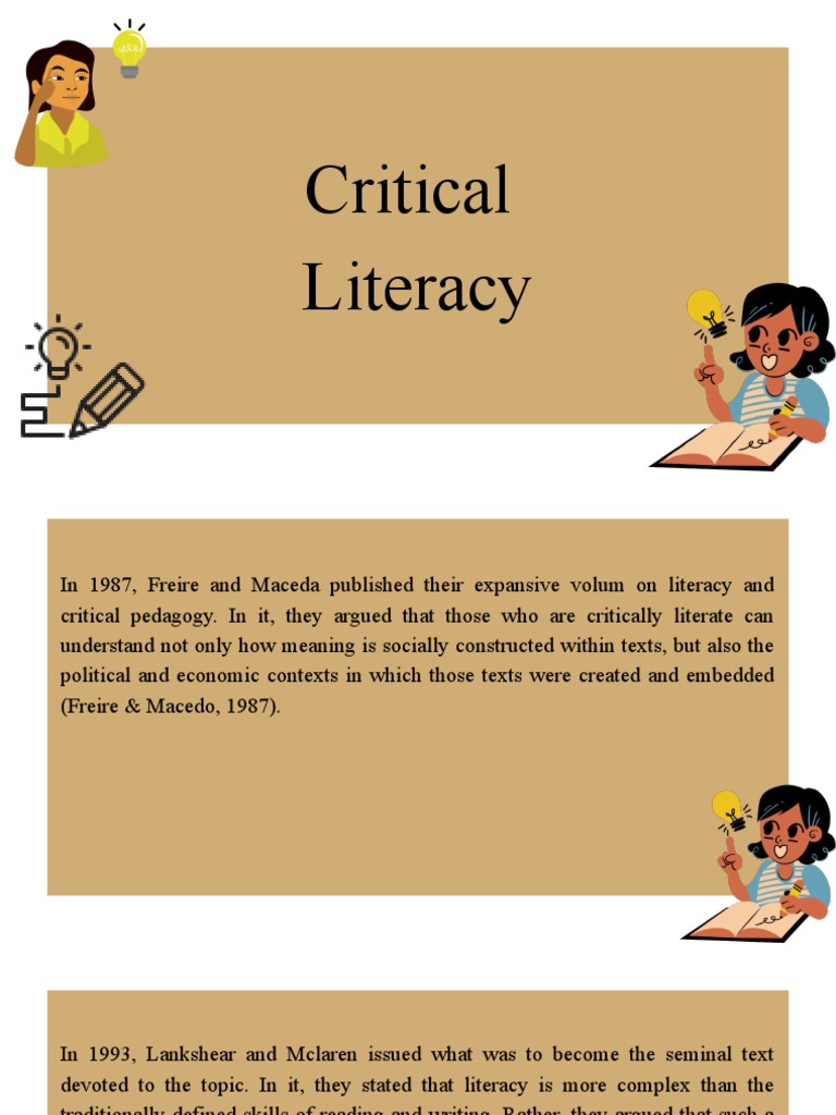 Understanding Critical Literacy: An Overview of Key Concepts ...