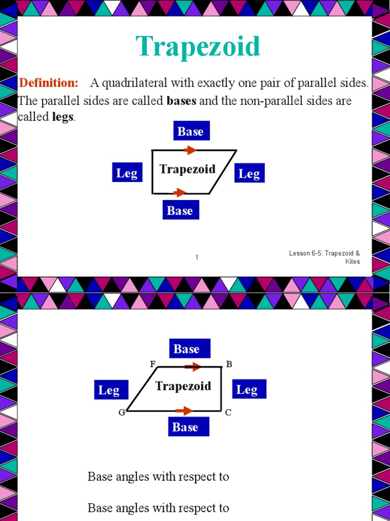 Trapezoid | Download Free PDF | Elementary Mathematics | Euclidean Plane Geometry