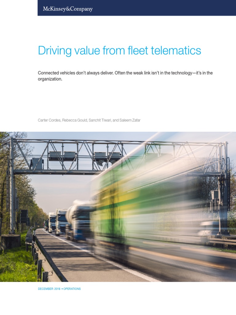 Driving Value From Fleet Telematics | PDF | Data | Reliability Engineering