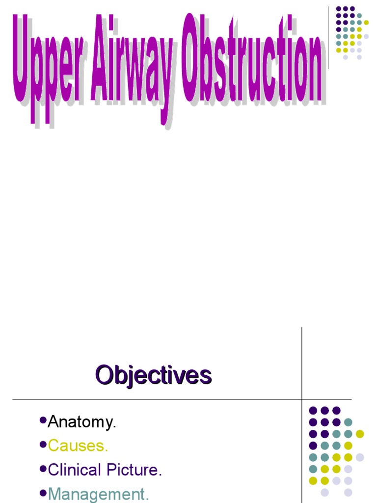 Upper Airway Obstruction.1-1 | PDF
