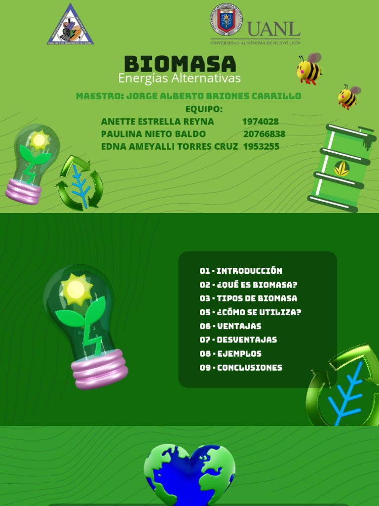 Biomasa Presentación | Descargar gratis PDF | Biomasa | Energía renovable