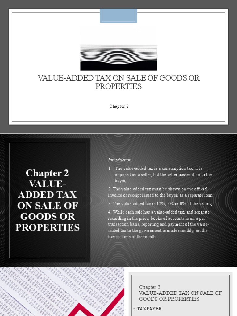 VAT ON SALE OF GOODS OR PROPERTIESv2 | PDF | Value Added Tax | Taxes