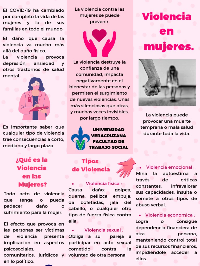 Folleto Violencia Contra Mujeres | PDF | Violencia | Abuso infantil