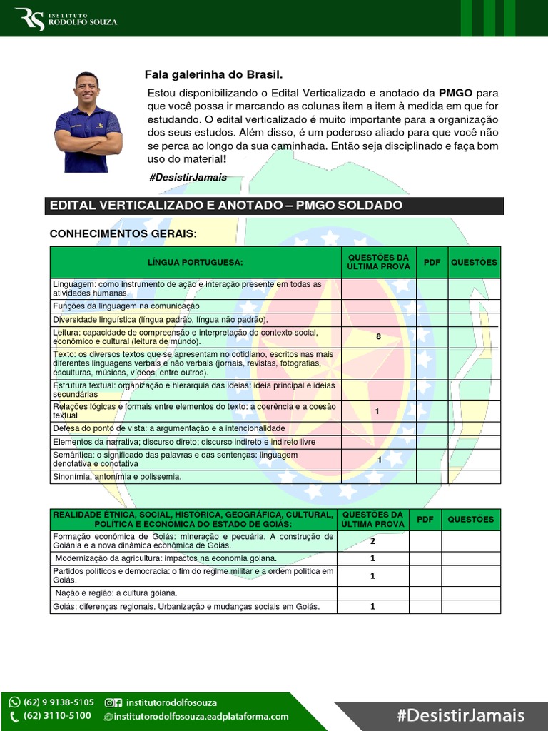 Edital Verticalizado PMGO 2025 Anotado | PDF | Crimes | Crime e Violência
