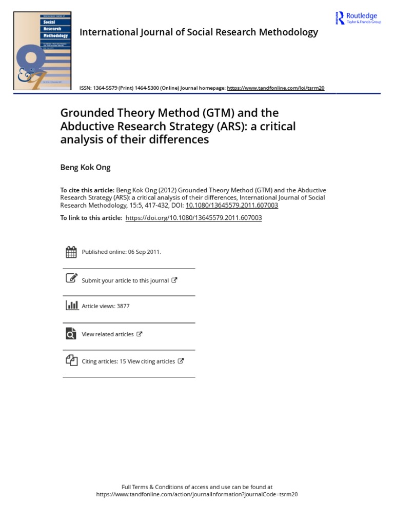 2012-Grounded Theory Method GTM and The Abductive Research Strategy ARS A Critical Analysis of ...
