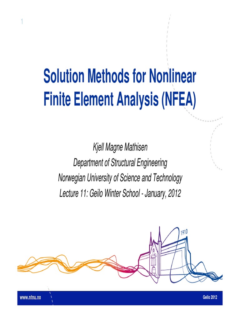 NFEA | PDF | Finite Element Method | Deformation (Engineering)