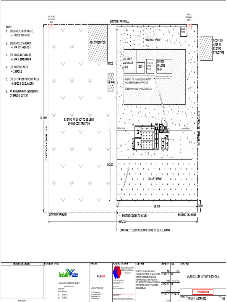 B-002 Overall STP Layout | PDF | Water | Sewerage
