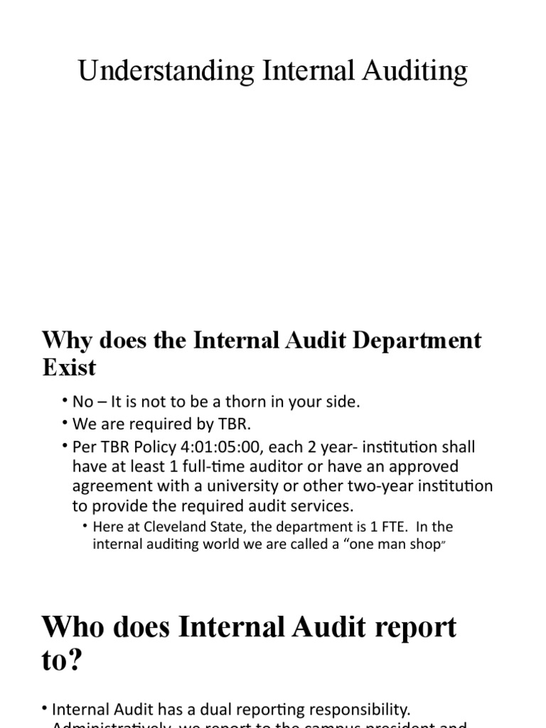 Understanding Internal Auditing | PDF | Internal Audit | Audit