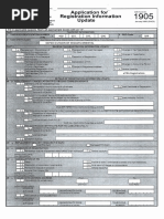 Application For Registration Information Update: Fill in Applicable Spaces. Mark All Appropriate ...