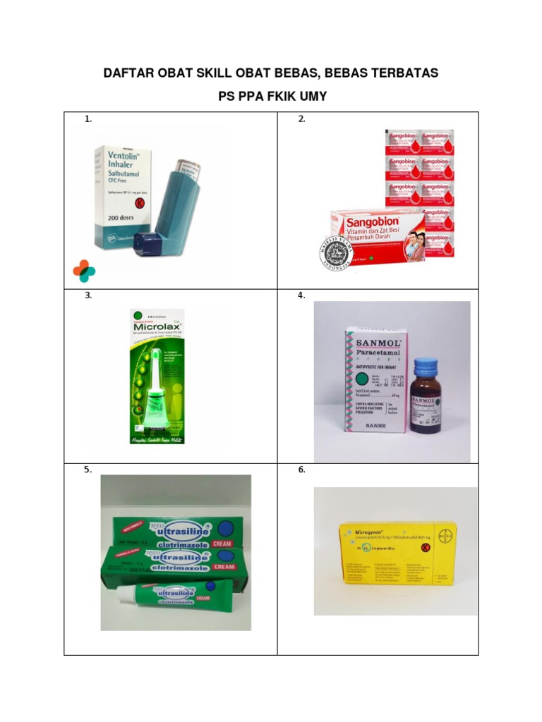 Daftar Obat Bebas, Bebas Terbatas, Dan OWA | PDF