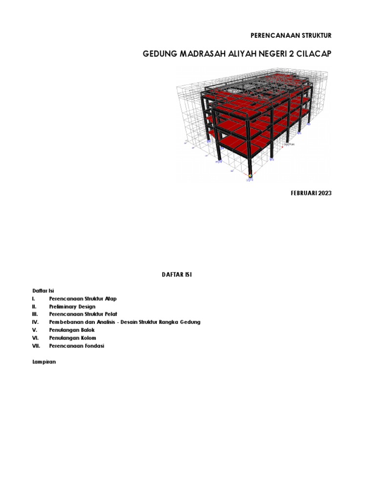 Perhitungan Struktur Lab Perpus MAN 2 Cilacap 23 PDF | PDF