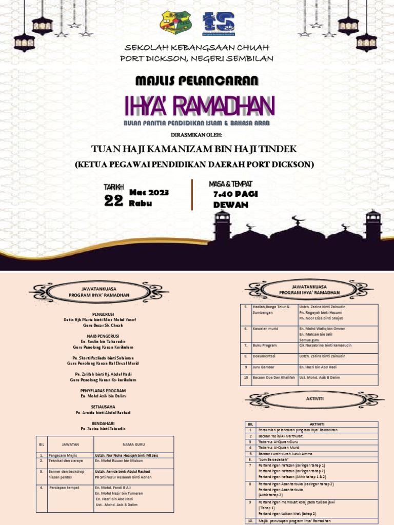 Buku Prog Ihya Ramadhan Mac 2023 PDF | PDF