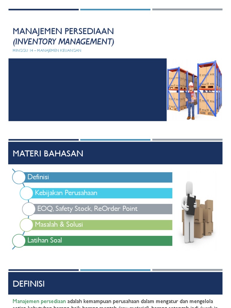 Mjkeu-Mg 14 Manajemen Persediaan PDF | PDF