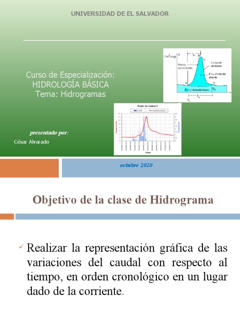 Hidrogramas | PDF | Descarga (hidrología) | Hidrología