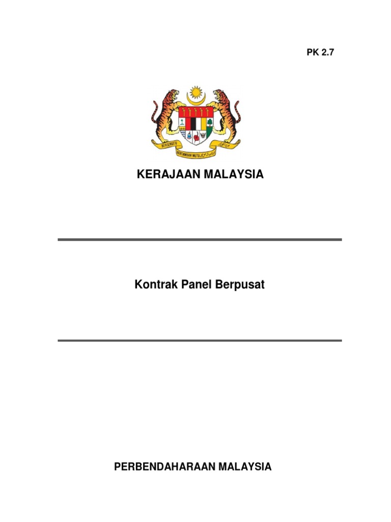 PK 2.7 14022023 Kontrak Panel | PDF