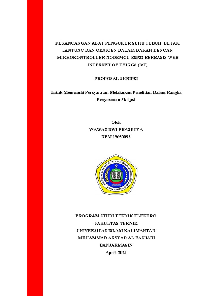 Proposal Skripsi Uniska MAB (DR. Wawas Dwy Prasetya) | PDF