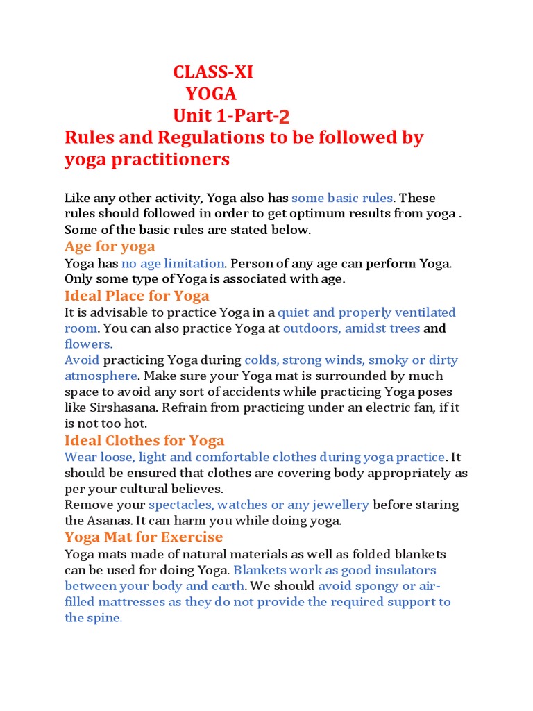 Class 11 Unit 1RULES-MAJOR SCHOOLS | PDF | Yoga | Indian Religions