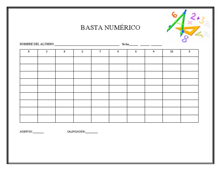BASTA NUMÉRICO | PDF